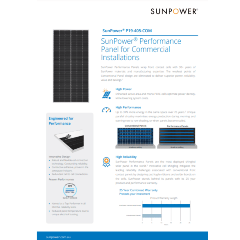 Used SunPower P-Series SPR-P19-395-COM 395W Mono 104 Cell 395 Watt Solar Panels – Solar Steals